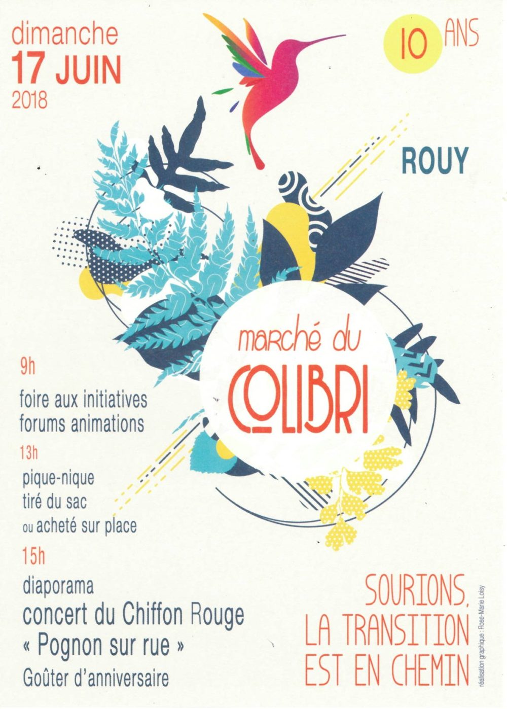 Le 17 juin, fêtons ensemble les 10 ans du marché du Colibri | Le Val d'Osseux